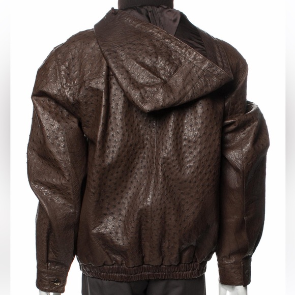 Raschini | Jackets & Coats | Raschini Cashmere Lined Ostrich Leather ...